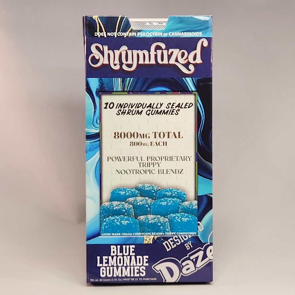 Shrumfuzed 8000mg 10-Pack Gummies Blue Lemonade - Hempire State Smoke Shop